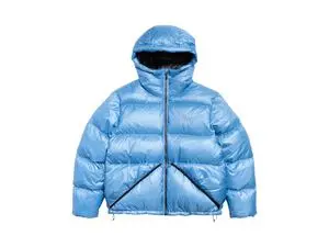 StÜssy Micro Ripstop Down Hooded Parka - Sky Blue