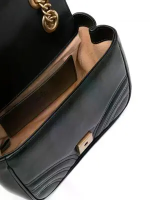 Gucci Mini Gg Marmont Shoulder Bag - Black