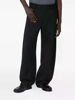 Séfr Oktay Barrel-leg Trousers - Black