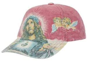 Supreme Printed 5-panel Cap - Red