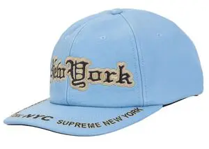 Supreme Leather 6-panel Cap - Blue