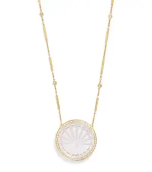 Jacquie Aiche Sunshine Pendant Necklace - Gold