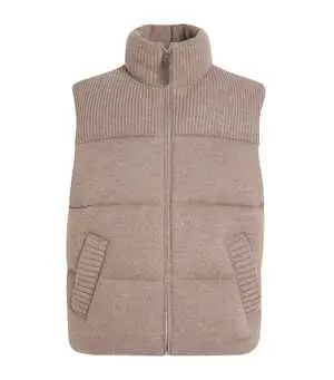 Mackage Wool-cashmere Braxton Down Gilet - Brown