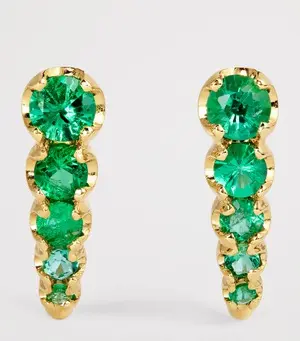 JENNIFER MEYER Medium Edith Stud Earrings