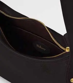 Mulberry Leather Hackney Shoulder Bag - Black