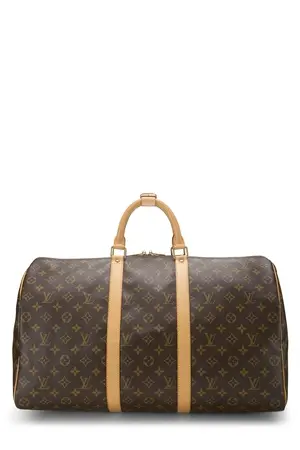 LOUIS VUITTON Monogram Keepall 50 - Brown