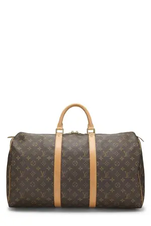 LOUIS VUITTON Monogram Keepall 50 - Brown