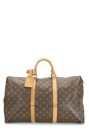 LOUIS VUITTON Monogram Keepall 50 - Brown