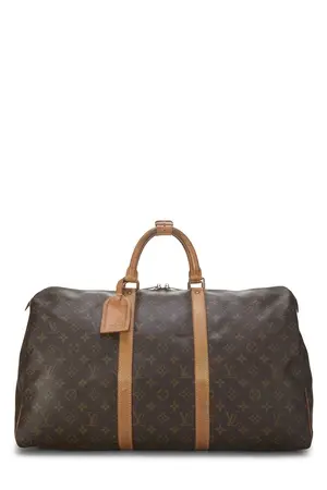 LOUIS VUITTON Monogram Keepall 50 - Brown