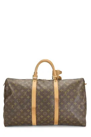 LOUIS VUITTON Monogram Keepall 50 - Brown