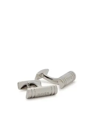 BOSS Logo-engraved Cufflinks And Tie Clip Set