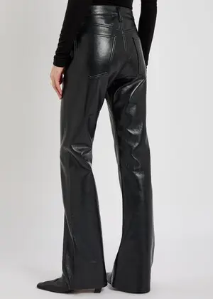AGOLDE Bootcut Leather Trousers