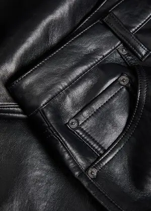 AGOLDE Bootcut Leather Trousers