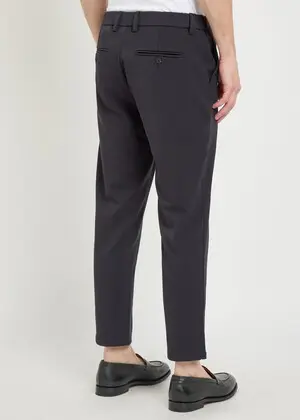 RAITH Tapered-leg Woven Trousers - Navy
