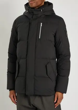 Moose Knuckles Everest 3q Shell Puffer Coat - Black