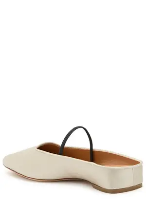 Calvin Klein Kate Silk-satin Slingback Ballet Flats
