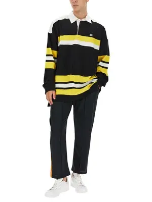 WALES BONNER Polo Shirt With Stripe Pattern