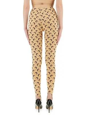 MARINE SERRE Moon" Leggings - Yellow