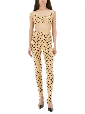MARINE SERRE Moon" Leggings - Yellow
