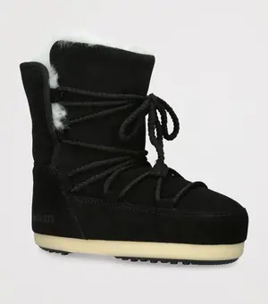 Moon Boot Suede Evx Ankle Boots - Black