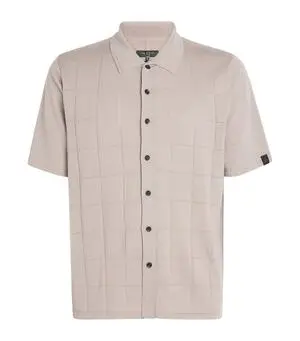 Rag & Bone Wool-blend Knitted Short-sleeve Shirt