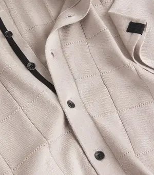 Rag & Bone Wool-blend Knitted Short-sleeve Shirt