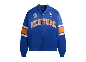 Kith X New York Knicks Patrick Ewing Classic Satin Bomber Jacket