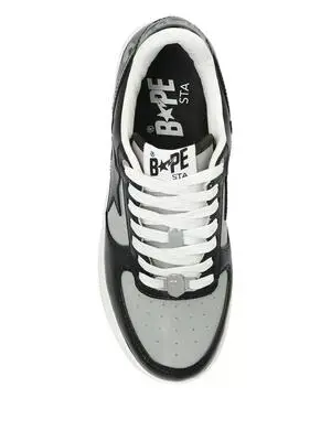 A BATHING APE Sta Panelled Sneakers - Black