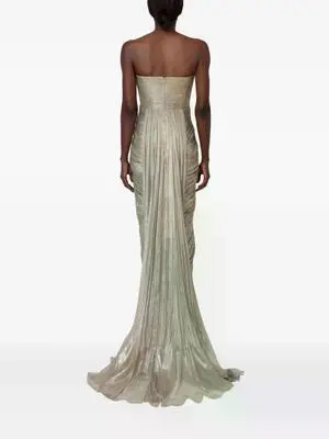 IRIS SERBAN Iolanda Strapless Maxi Dress