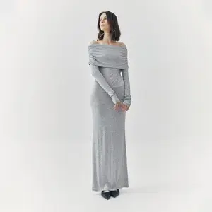 ATS Esme Off-shoulder Maxi Dress