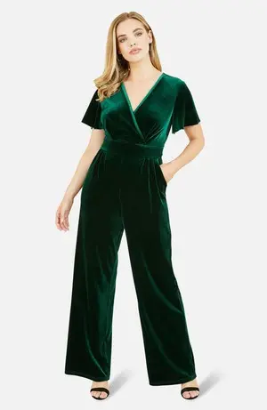 Green Long Sleeve Jumpsuits