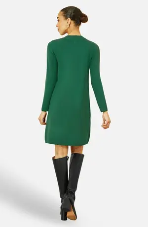 YUMI Tunic Sweater Dress - Green
