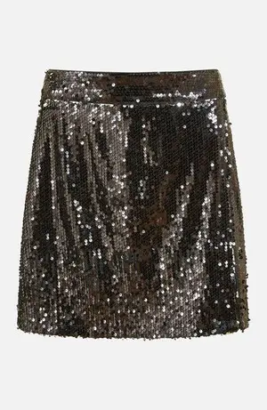 YUMI Sequin Mini Skirt