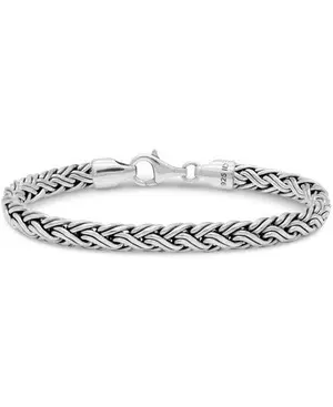 DEVATA Paddy Oval Chain Bracelet - Silver