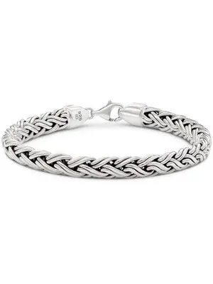 DEVATA Paddy Oval Chain Bracelet - Silver