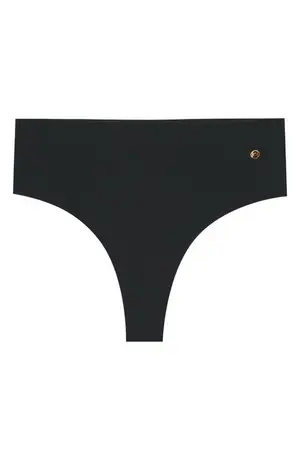 EVELYN & BOBBIE High Waist Thong - Black