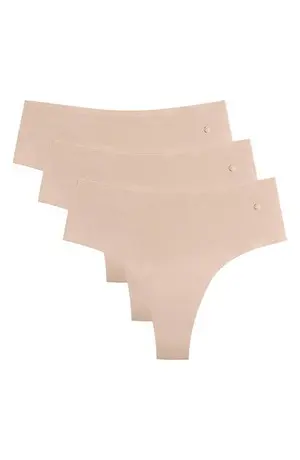 EVELYN & BOBBIE High Waist Thong - Sand