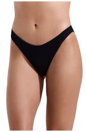 LUMA GOTTEX Emanuelle High Leg Bikini Bottom - Black