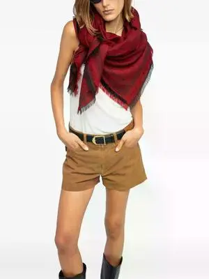Zadig&Voltaire Glenn Monogram Scarf - Red