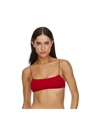 GOTTEX Beach Time Scoop Neck Bikini Top - Red