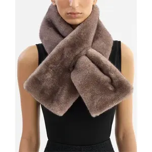 LAMARQUE Muse | Faux Fur Scarf - Wolf