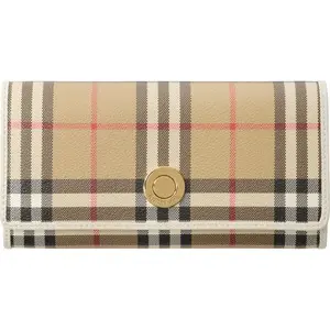 Burberry Check Continental Wallet - Archive Beige/soap Beige