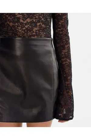 LAMARQUE Leather Mini Skirt