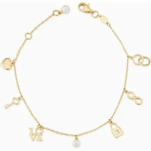 ORADINA Charm Bracelet - 14k Yellow Gold