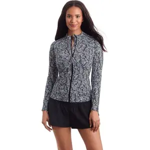 SHAPESOLVER SPORT Long Sleeve Full Zip Sunshirt - Shifting Shape