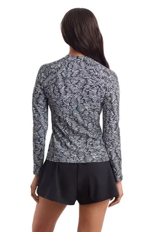 SHAPESOLVER SPORT Long Sleeve Full Zip Sunshirt - Shifting Shape