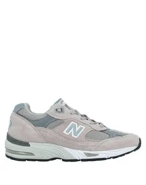 NEW BALANCE 991 Sneakers Taupe Size Soft Leather, Textile Fibers - Grey