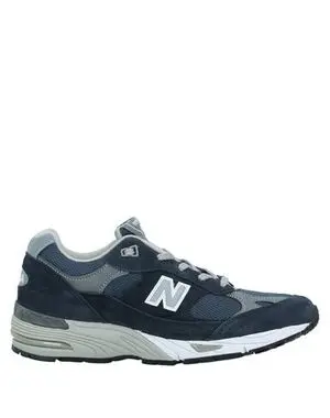 NEW BALANCE 991 Sneakers Midnight Size Soft Leather, Textile Fibers - Blue
