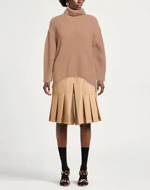 Pinko Cable-knit Turtleneck - Beige