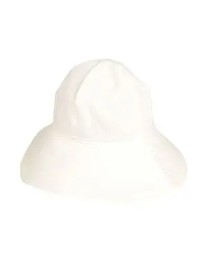 Borsalino Cream Linen Bucket Hat - White